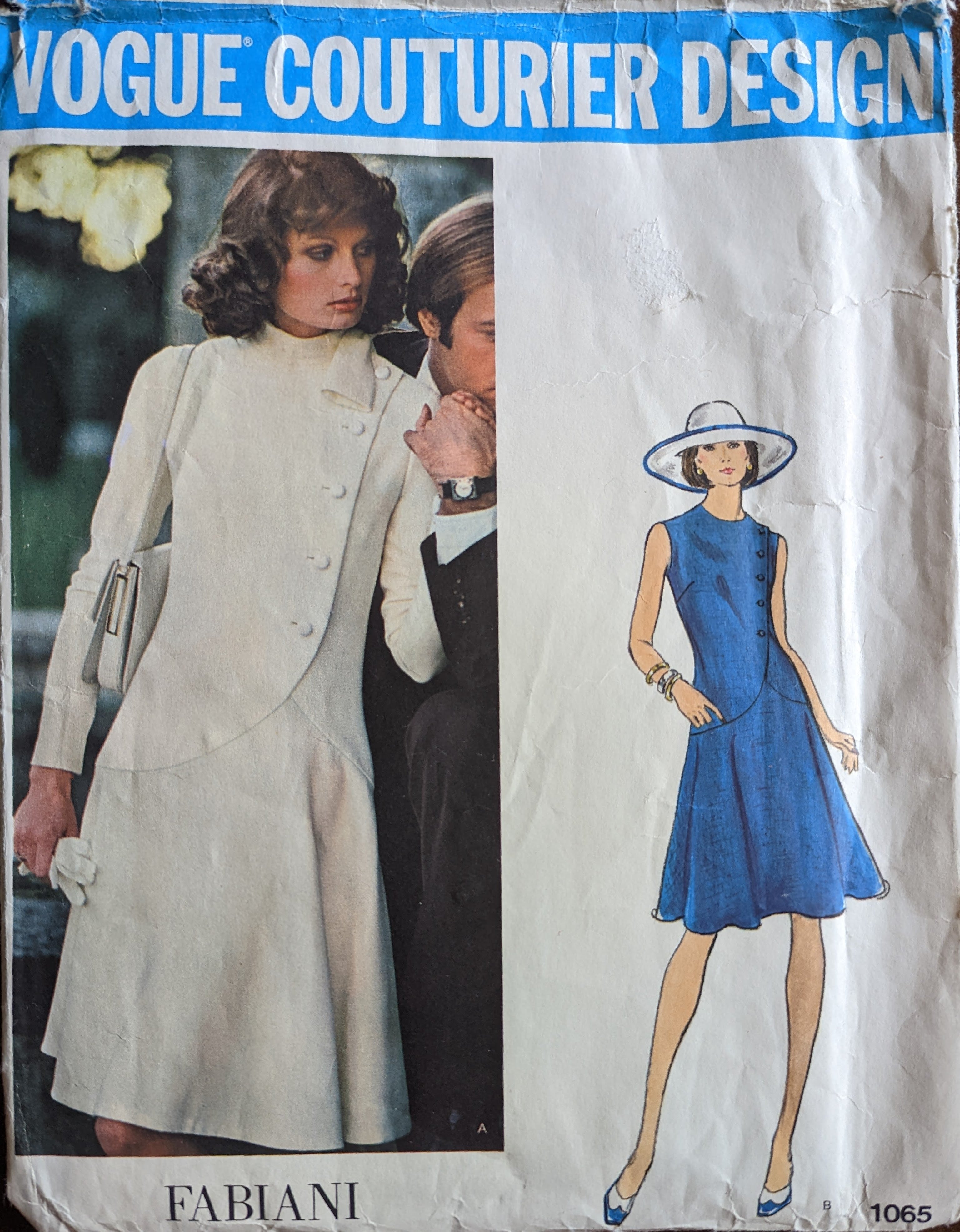 1970s Fabiani Vogue Couturier Design 1065 Sewing Pattern in Size 12 ...